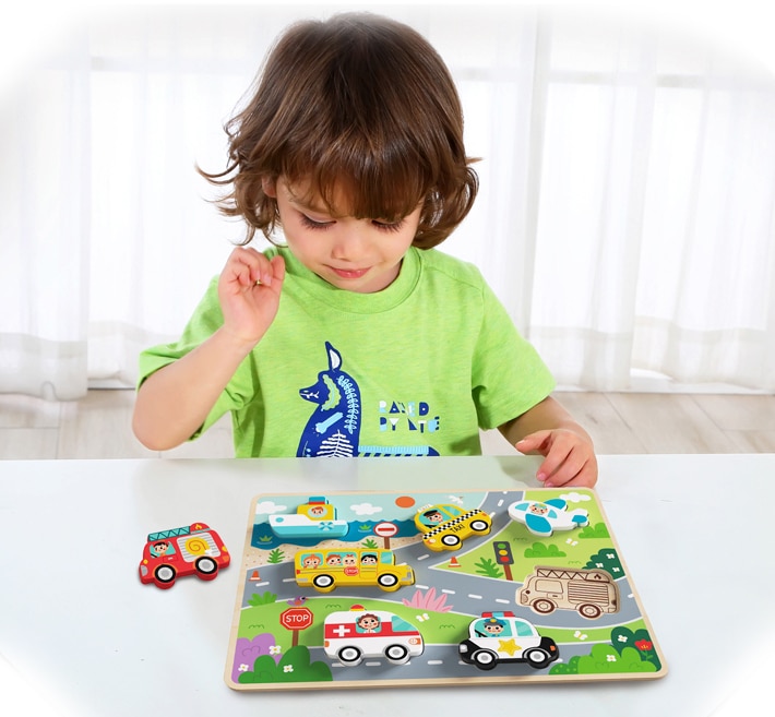 Tooky Toy : Chunky Puzzle - Transport - Atherton Juniors